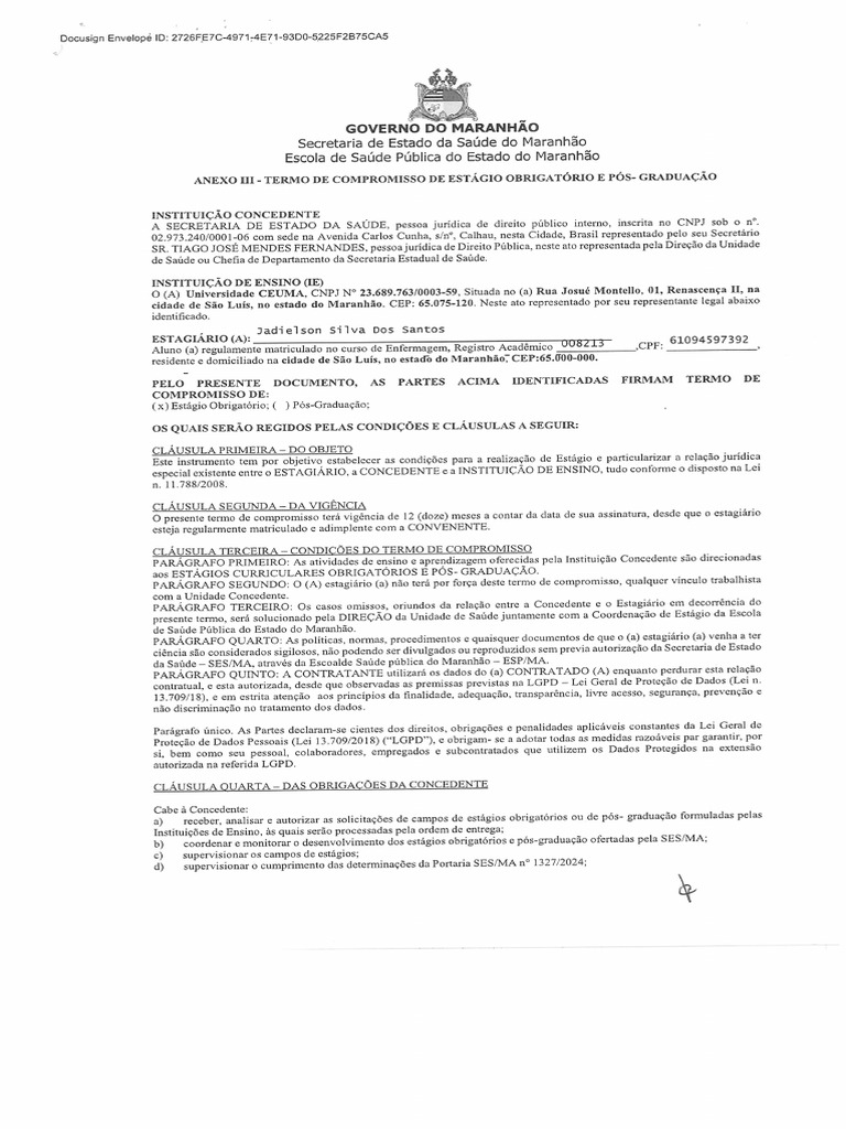 OFICIO ESP 381 SEI - 2025.1 Jadielson Silva Dos Santos | PDF