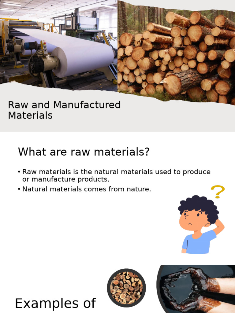 NST Raw and Manufactured Materials PP | PDF