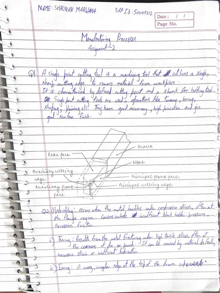 Manufacturing Assignment 2 | PDF