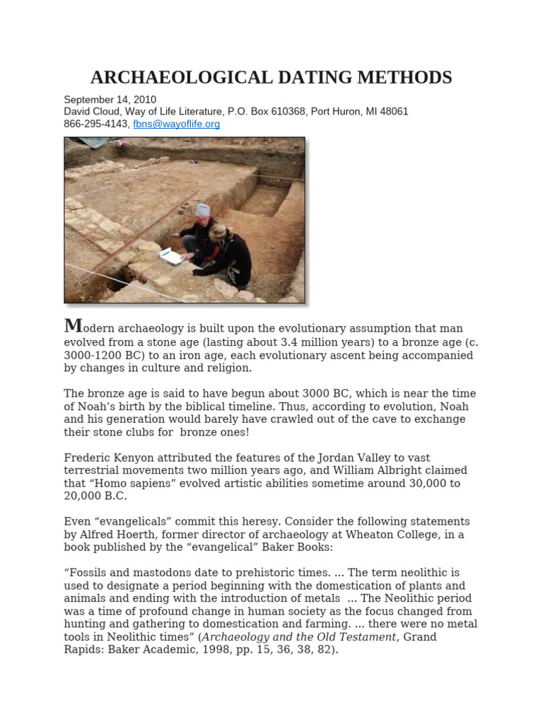Biblical Accuracy vs. Archaeological Dating | PDF | Radiocarbon Dating ...