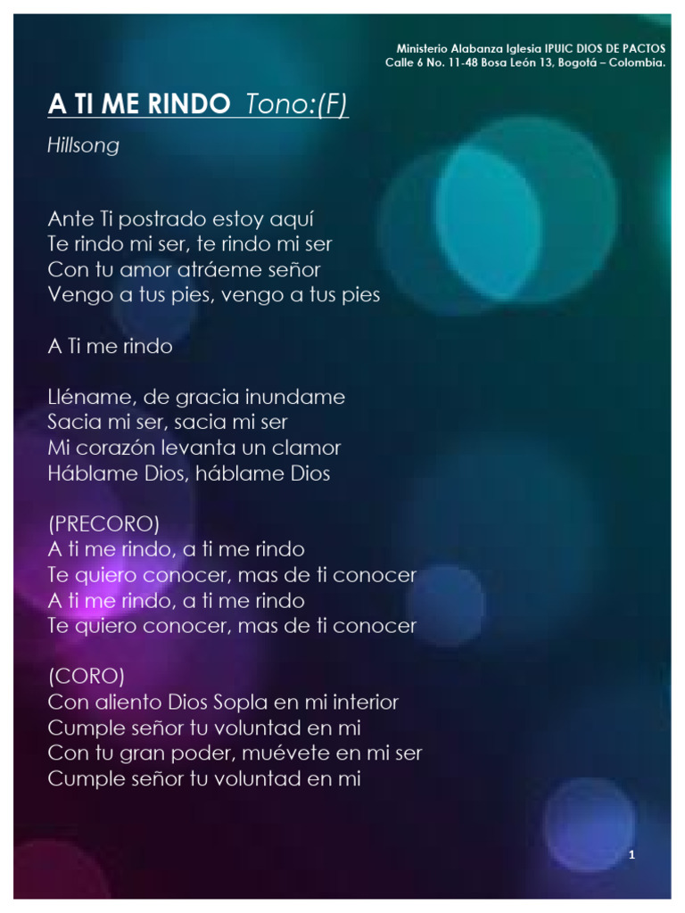 Acepta Barak Letra | PDF