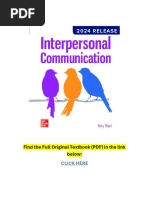 Interpersonal Communication: 9th Edition PDF | PDF | Nonverbal ...