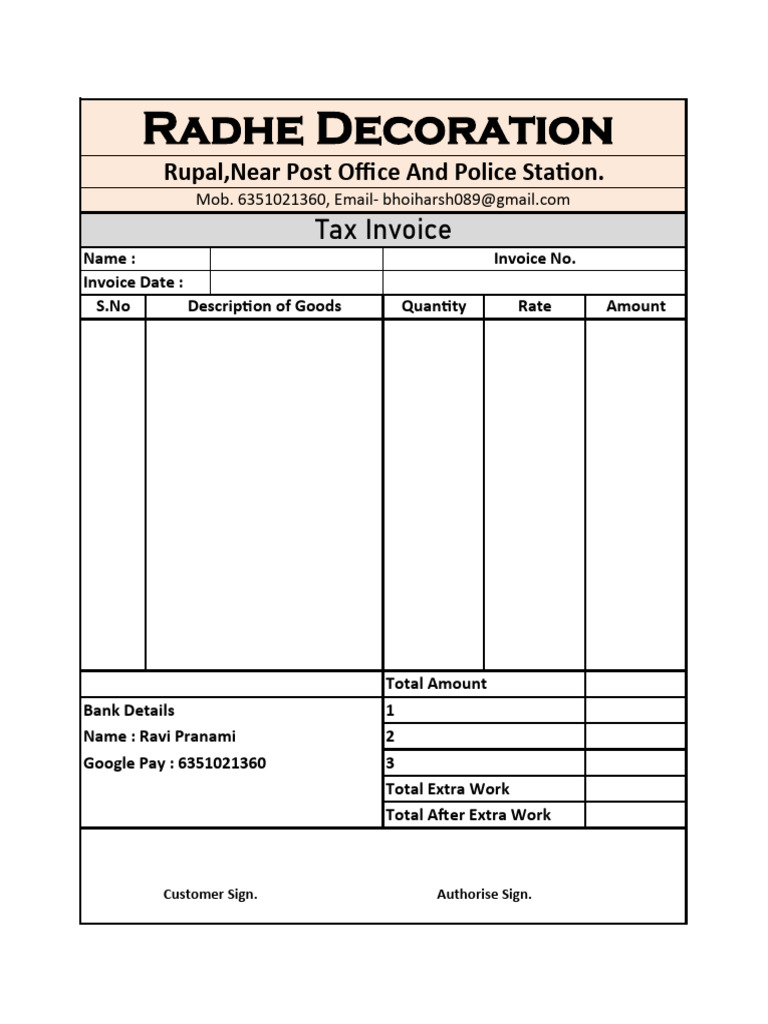 Bill Demo Print | PDF