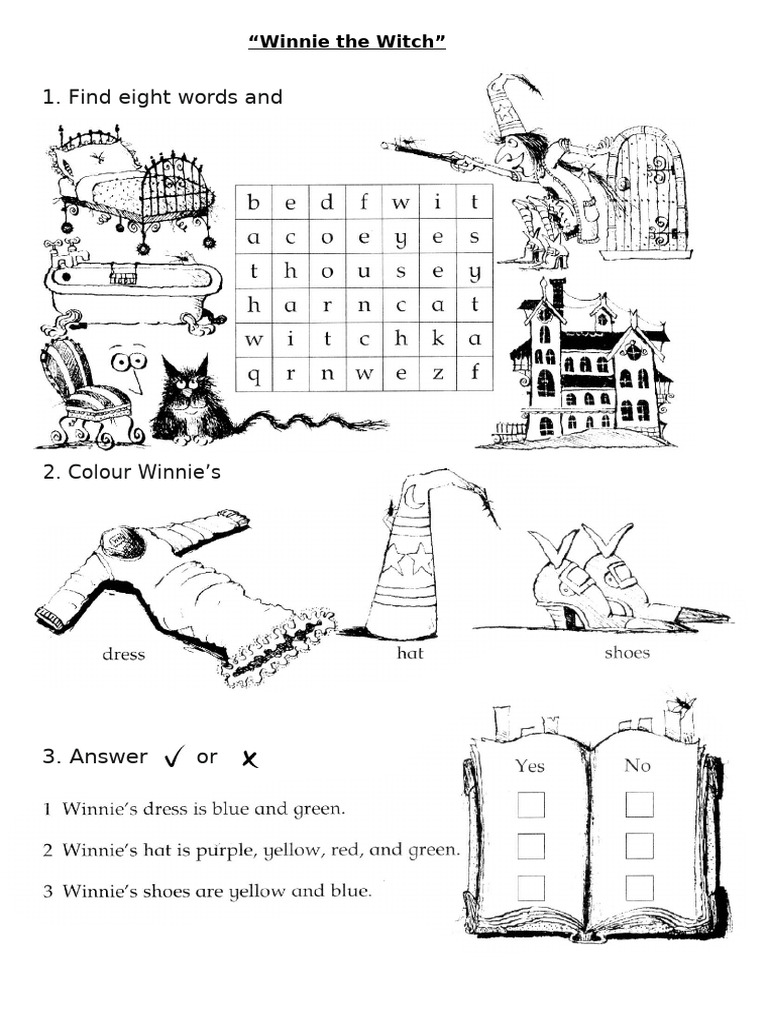 Winnie the Witch Activity Worksheet | PDF