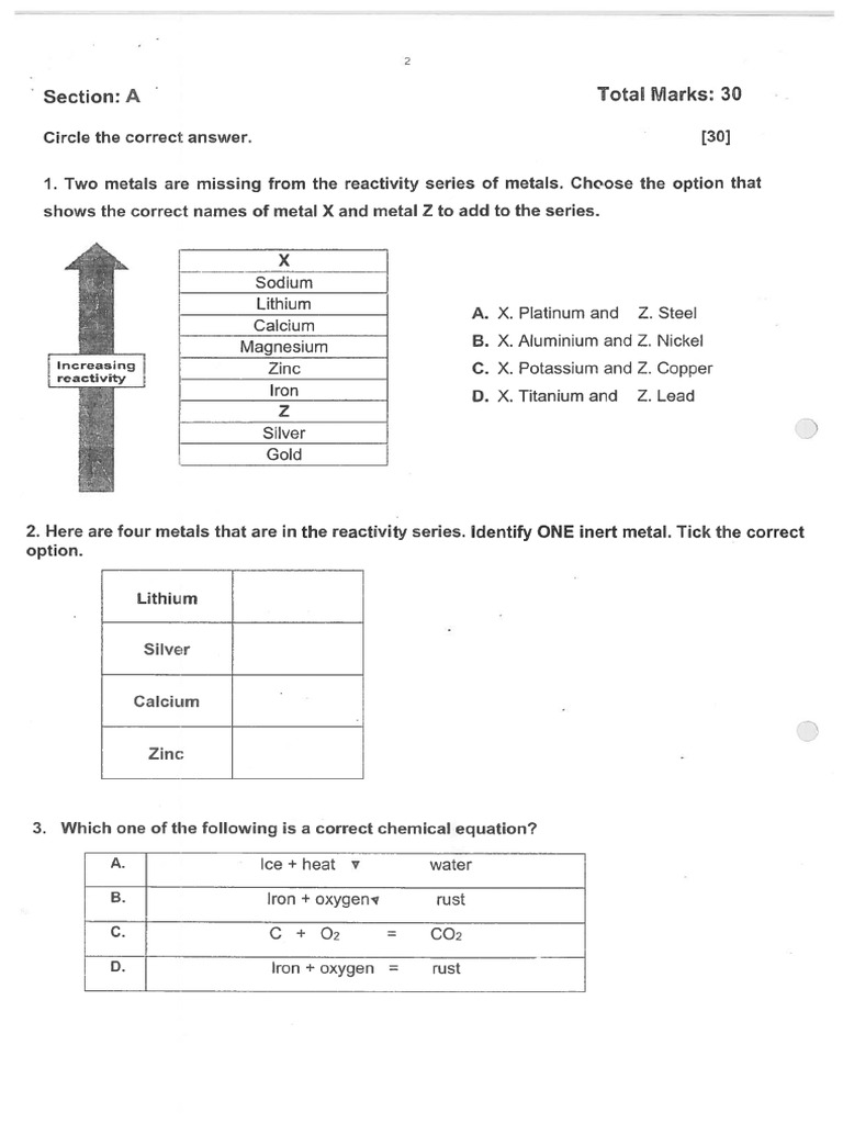 Resource Pack Science Class 7 Section A | PDF