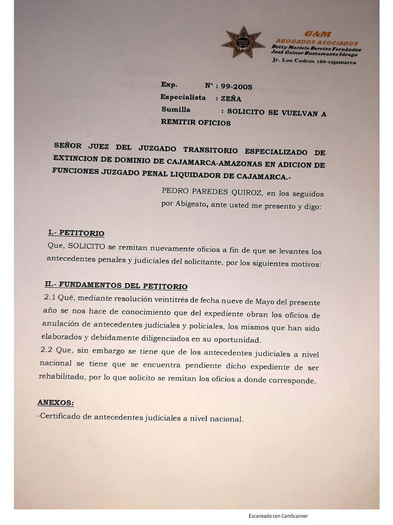 Solicito Se Vuelvan A Remitir Oficios | PDF