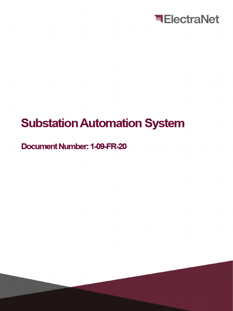 Substation Automation System Requirements | PDF | Scada | Computer Network