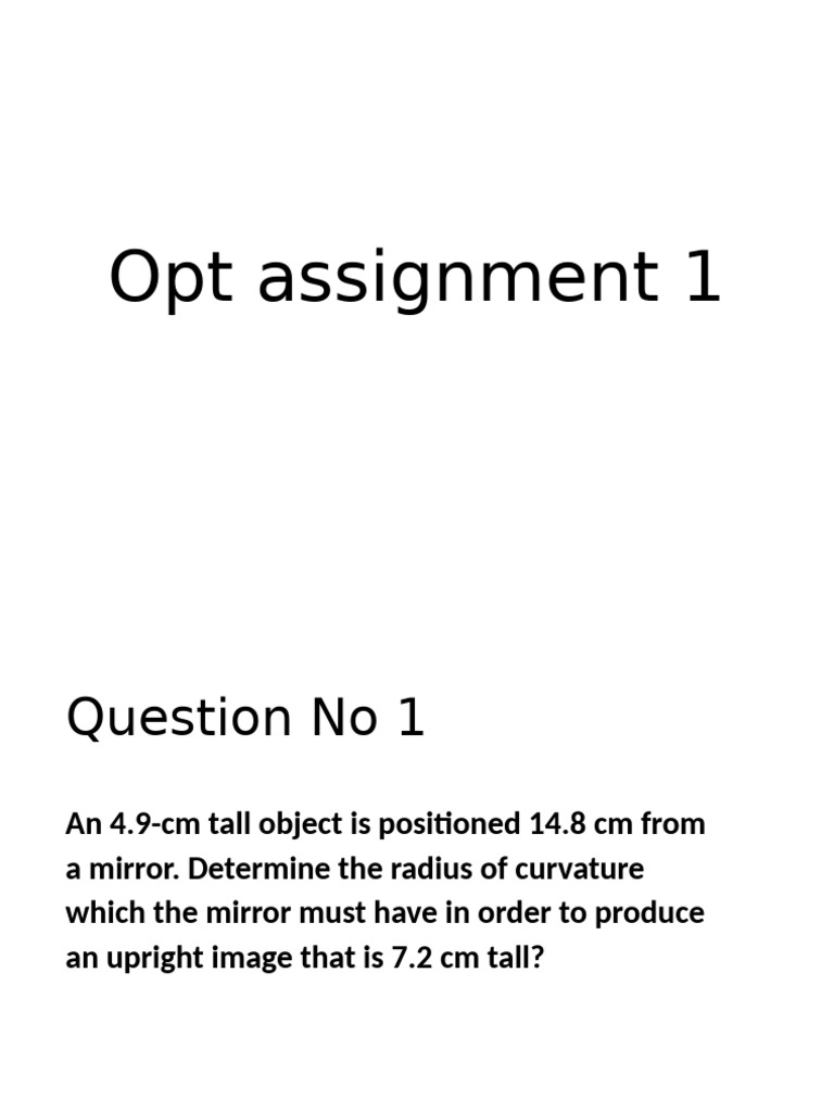 Opt Assignment 2 | PDF | Atomic | Electrodynamics