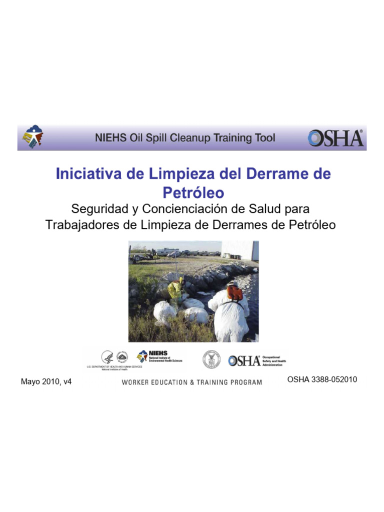 Capacitación en Seguridad para Limpieza de Derrames | PDF ...