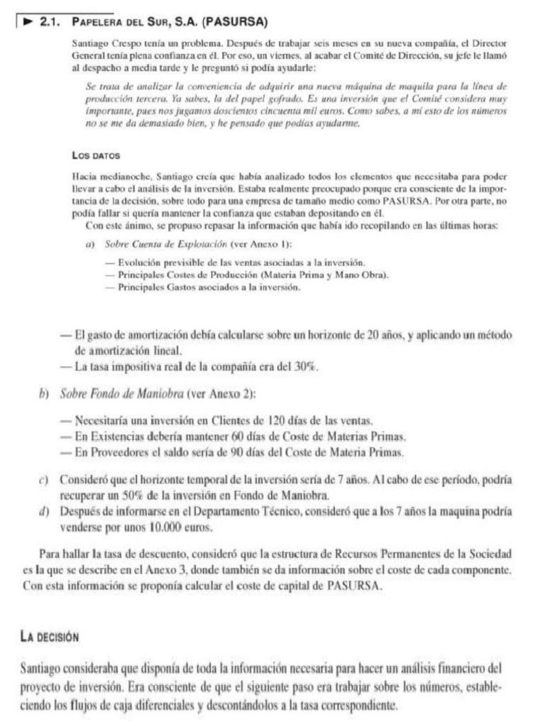 Caso Papelera Del Sur - PASURSA | PDF