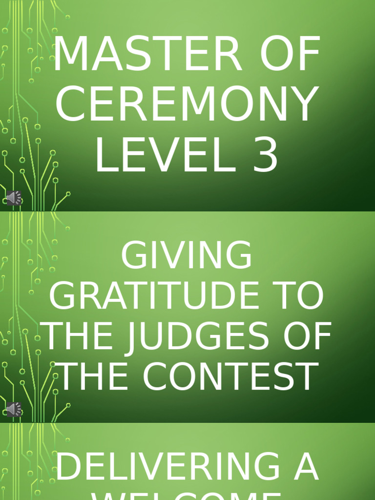 Giving Gratitude To The Judges of The Contest | PDF