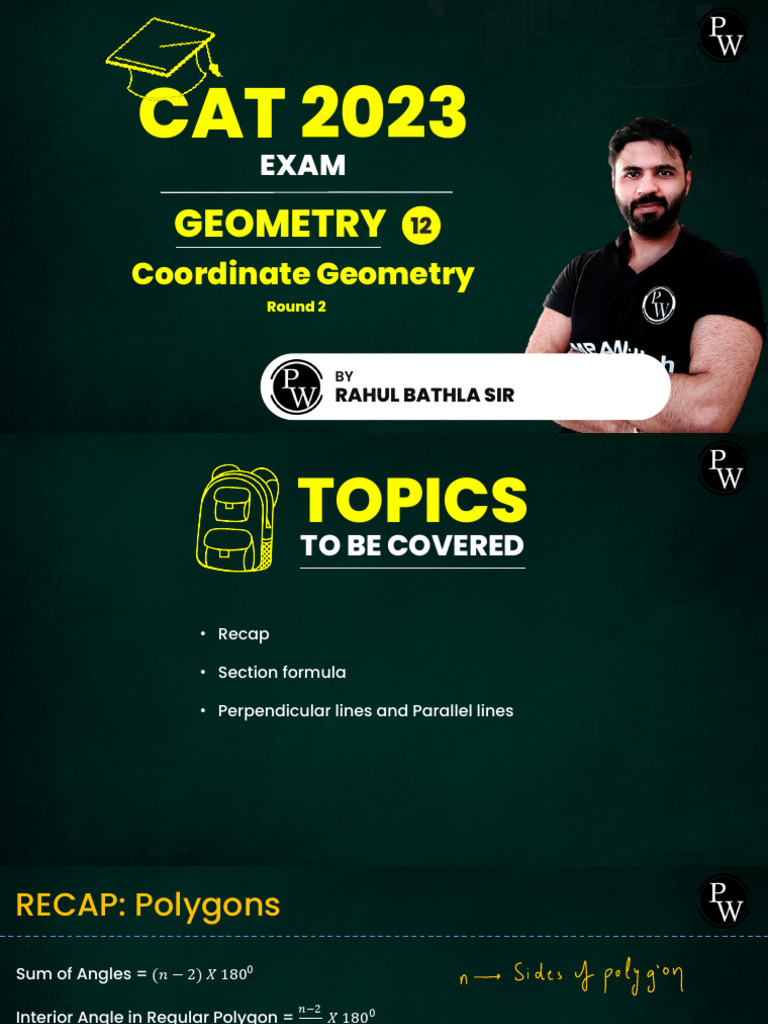 Geometry 12 - Coordinate Geometry 2 Perpendicular and Parallel Lines ...