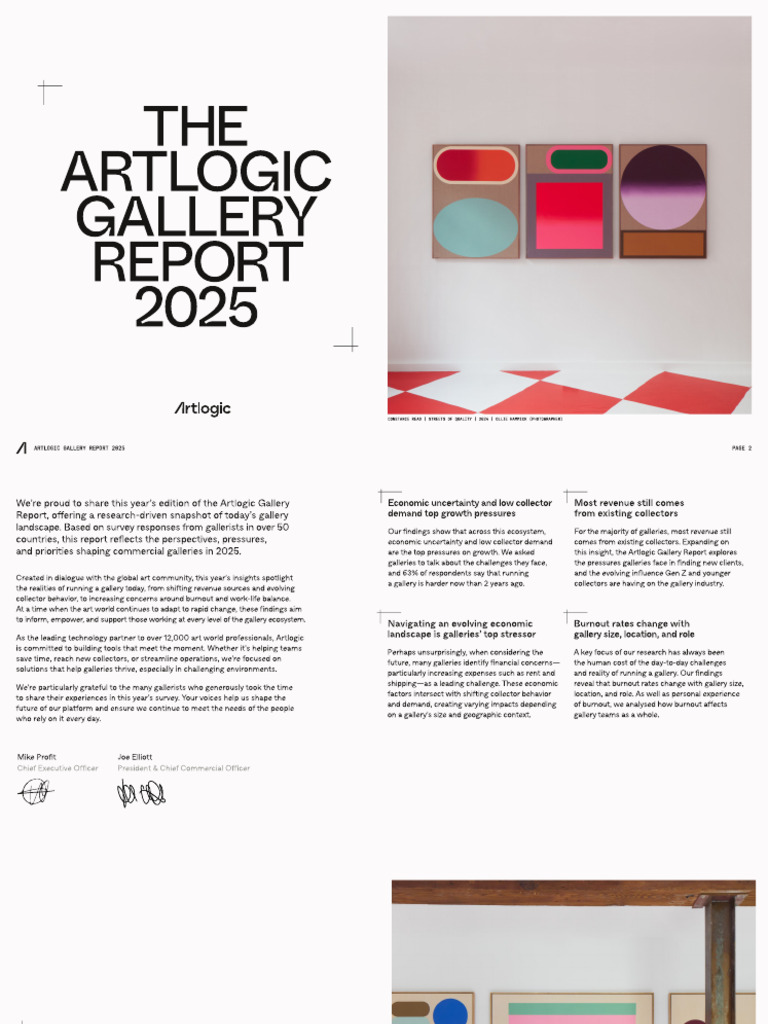 The Artlogic Gallery Report 2025 | PDF | Occupational Burnout | Demand