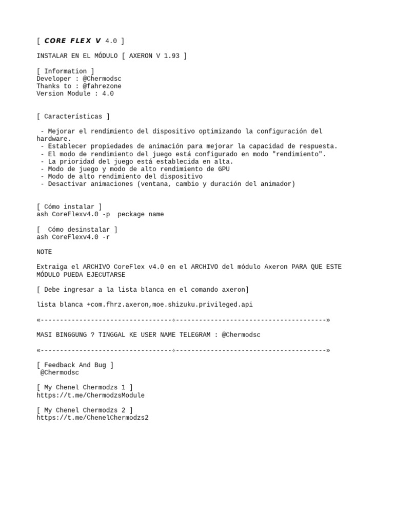 Comand & Fitur | PDF