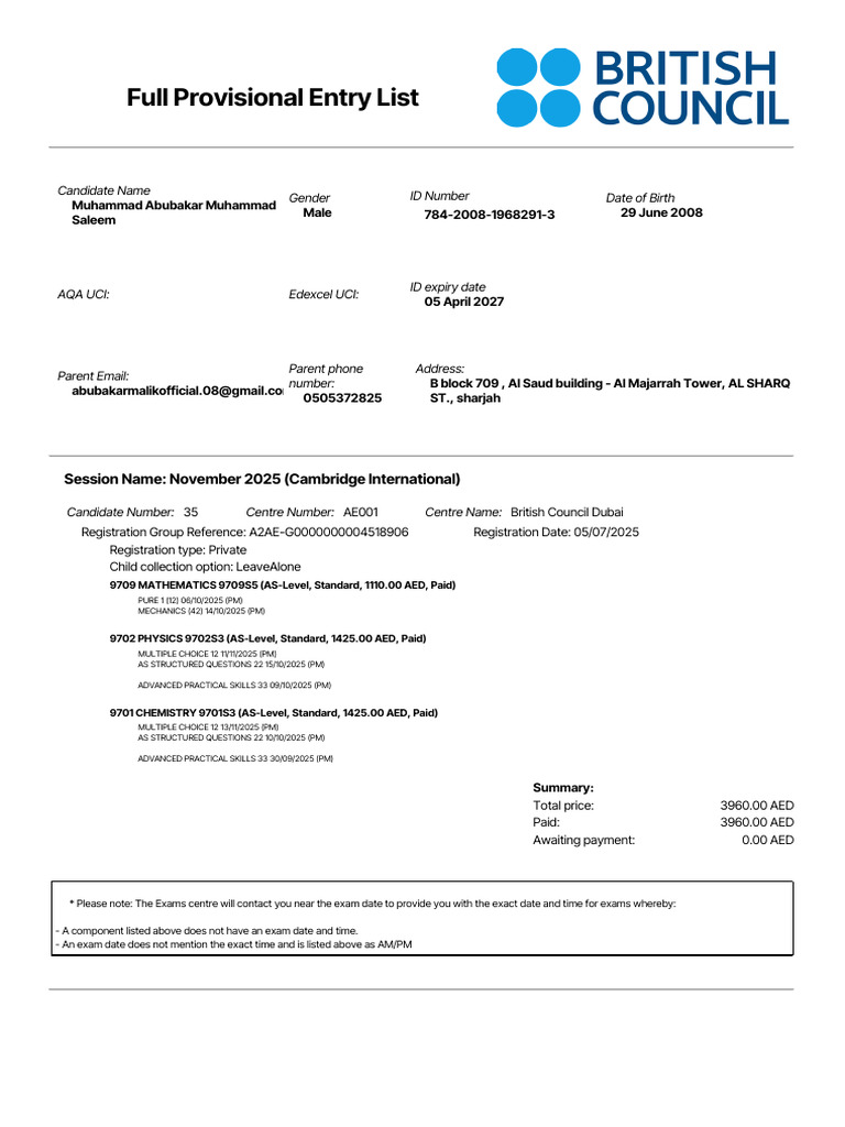 Full Registration Summary Report 20250705 | PDF | Multiple Choice | Educational Assessment And ...
