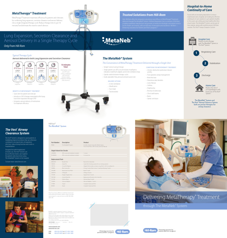 Hill Rom MetaNeb Brochure | PDF | Respiratory Diseases | Chronic ...