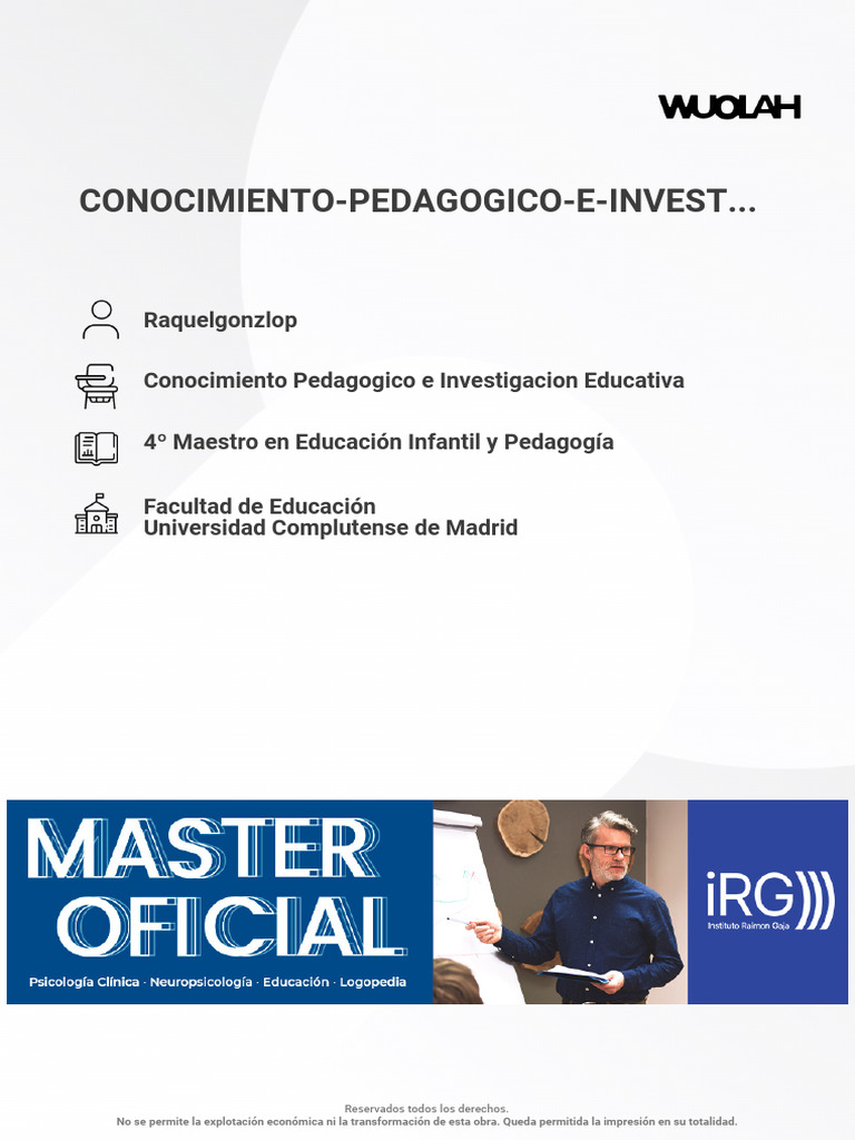 Apuntes Wuolah | PDF | Conocimiento | Método científico