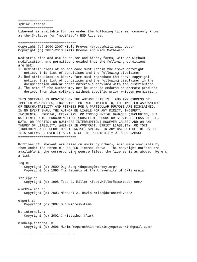 PgAdmin 3rd Party Licenses | PDF | Library (Computing) | License