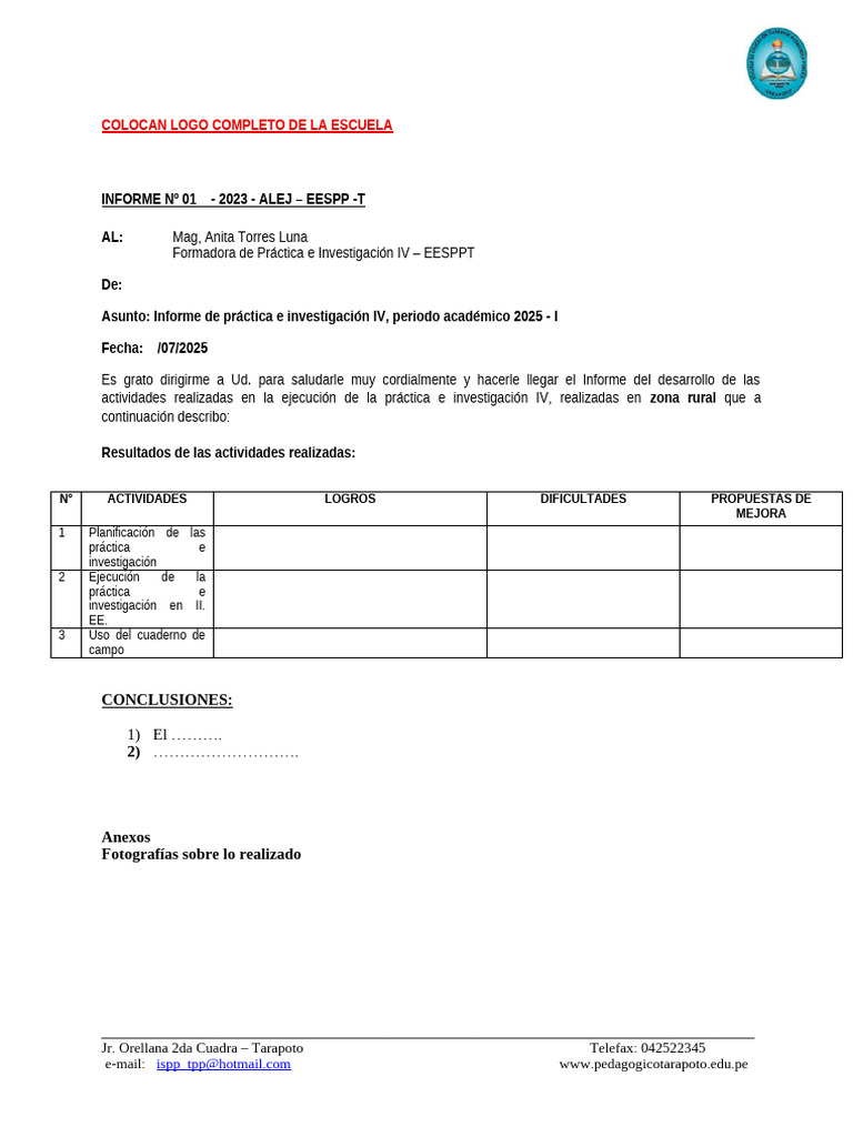 Informe Práctica 2022 - II (1) - 22222 | PDF