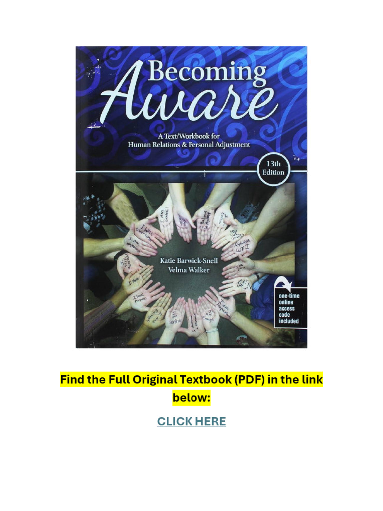Becoming Aware 13th Edition by Velma Walker PDF | PDF | Learning ...