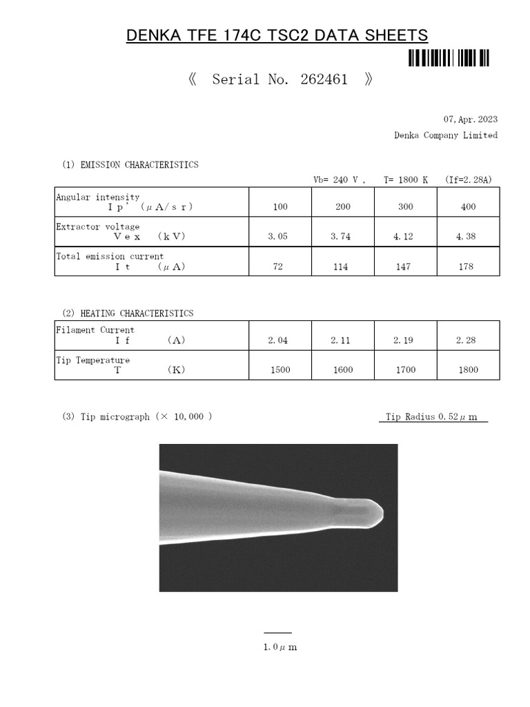 Data Sheet of DENKA Filament | PDF