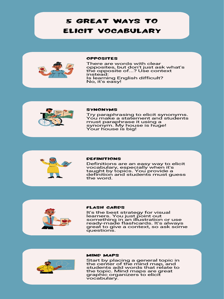 5 Effective Strategies for Eliciting Vocabulary | PDF