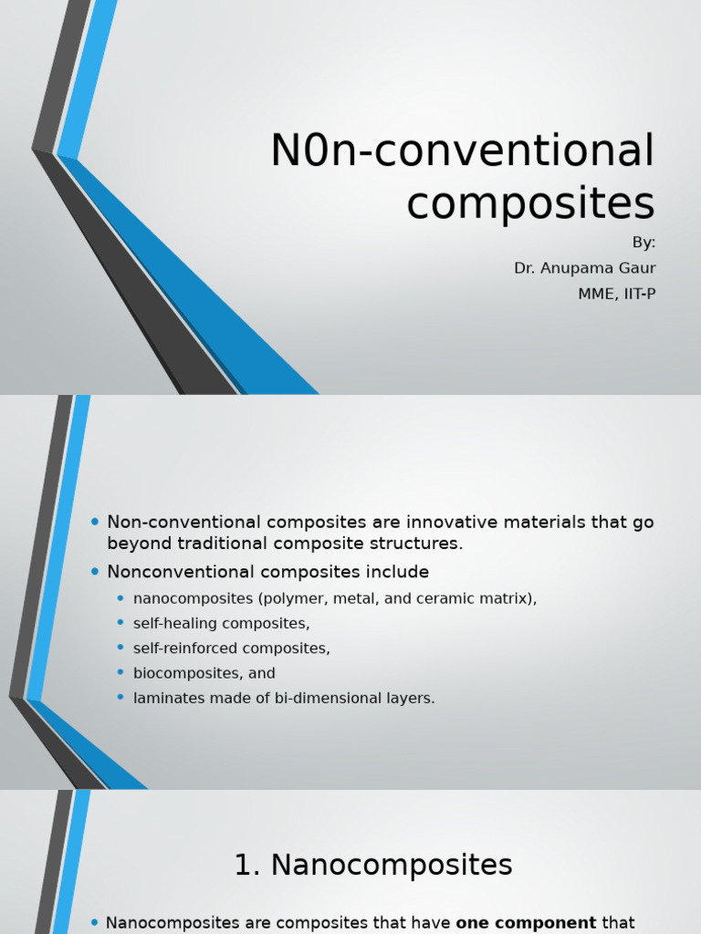 Non Conventional Composites | PDF | Nanocomposite | Composite Material