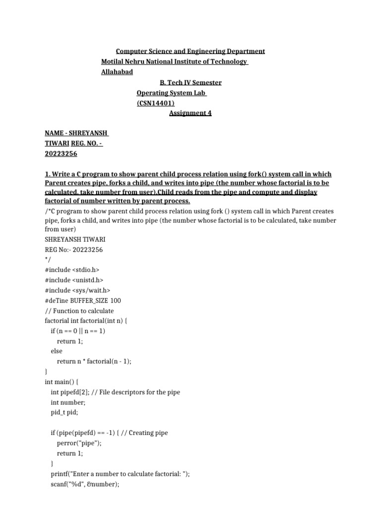 Shreyansh Tiwari Os4 | PDF | Software | Computer Programming