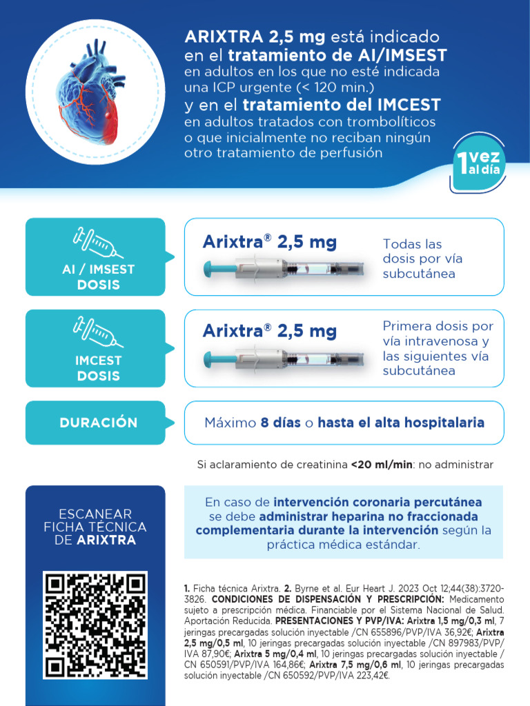 Dosis y uso de Arixtra en SCA | PDF | Medicina Interna | Medicina