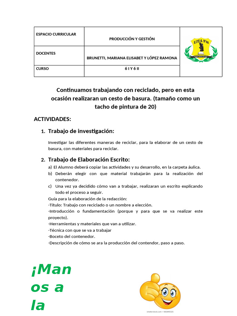 Prod. y Gestion Trabj. Prac. #3 | PDF