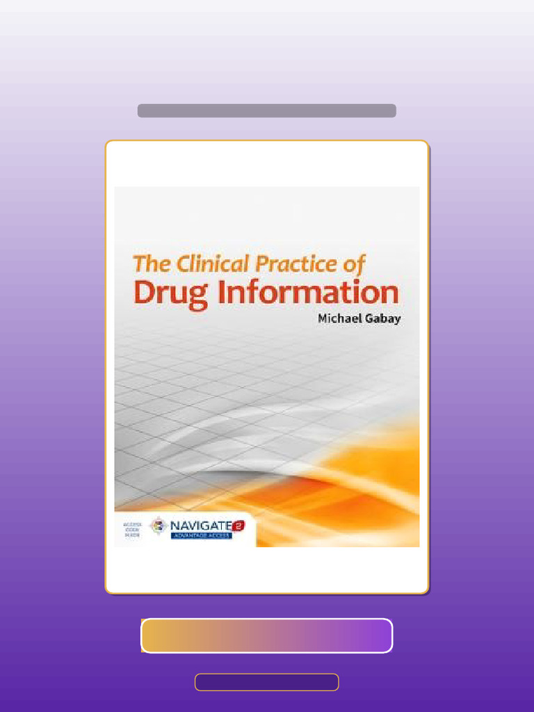 The Clinical Practice of Drug Information | PDF | Multiple Choice