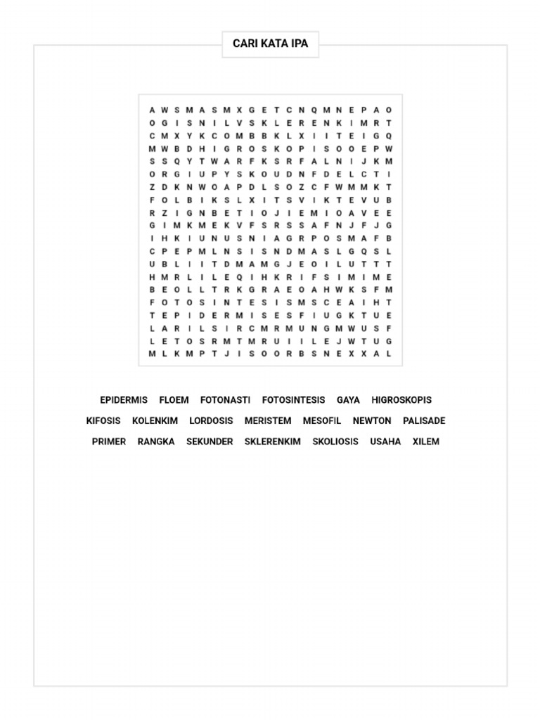 Cari Kata IPA | PDF
