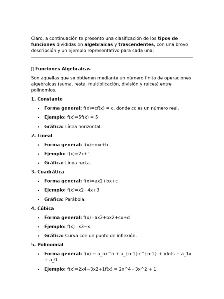 Tipos de Funciones | PDF