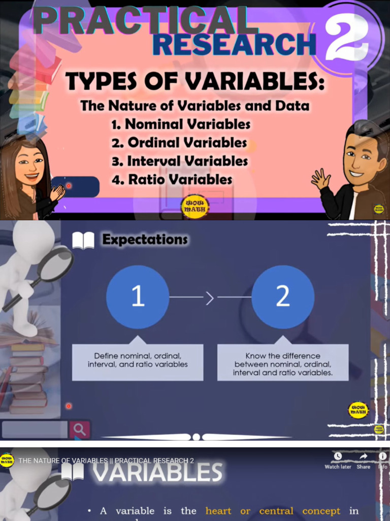 Types of Variables | PDF