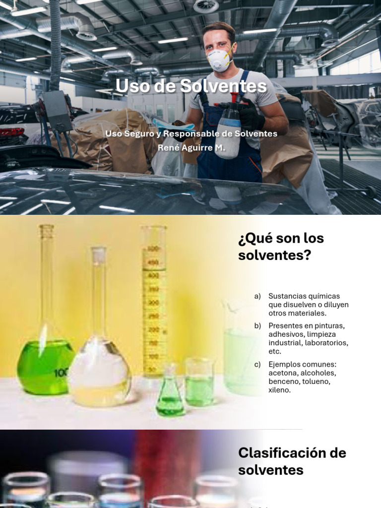 Uso Seguro de Solventes Químicos | PDF