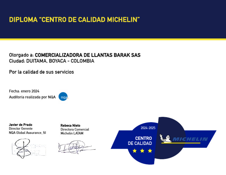 Diploma - Michelin | PDF