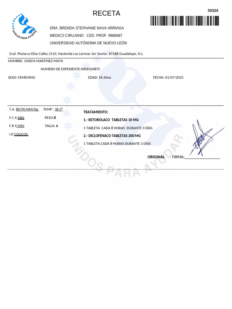 Receta Simi Editable | PDF