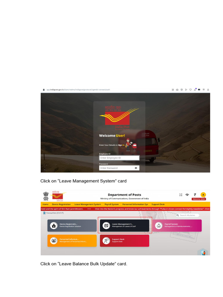 Leave Balance Bulk Update Process | PDF | Software | Computing