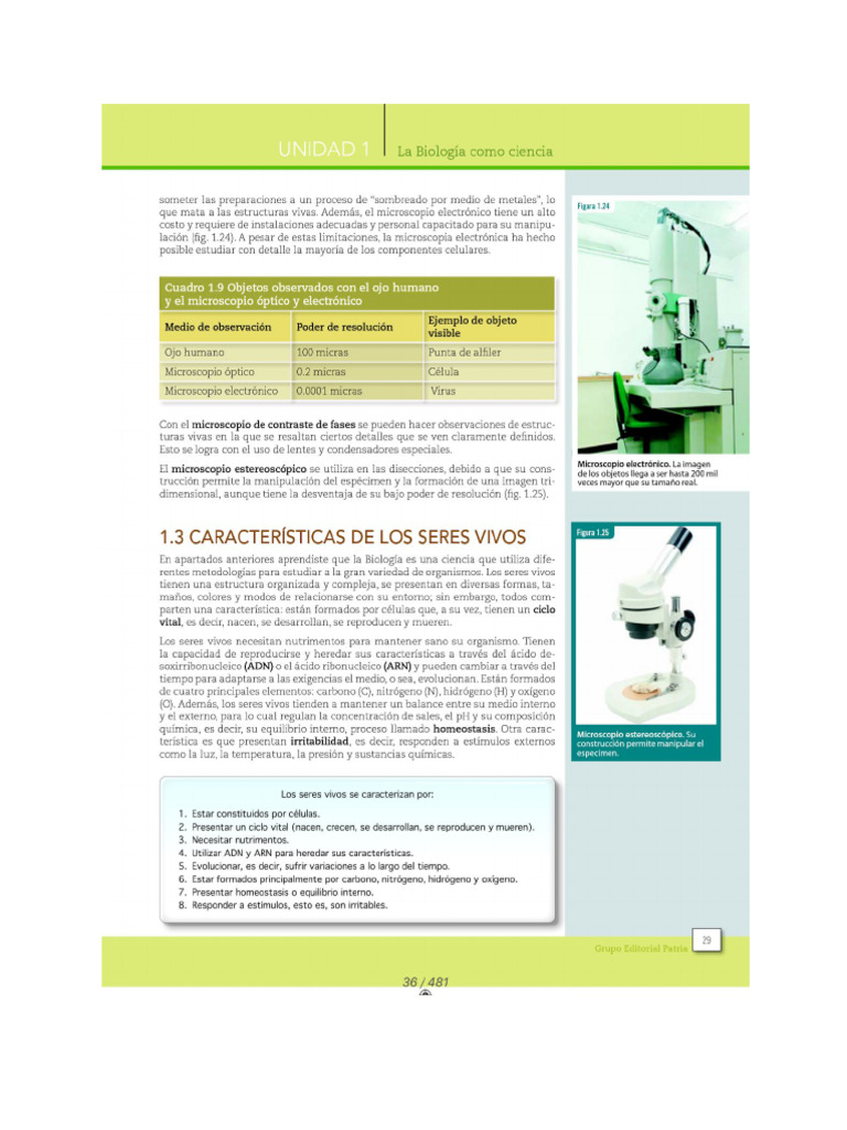 Parcial 1 Biología Moderna | PDF
