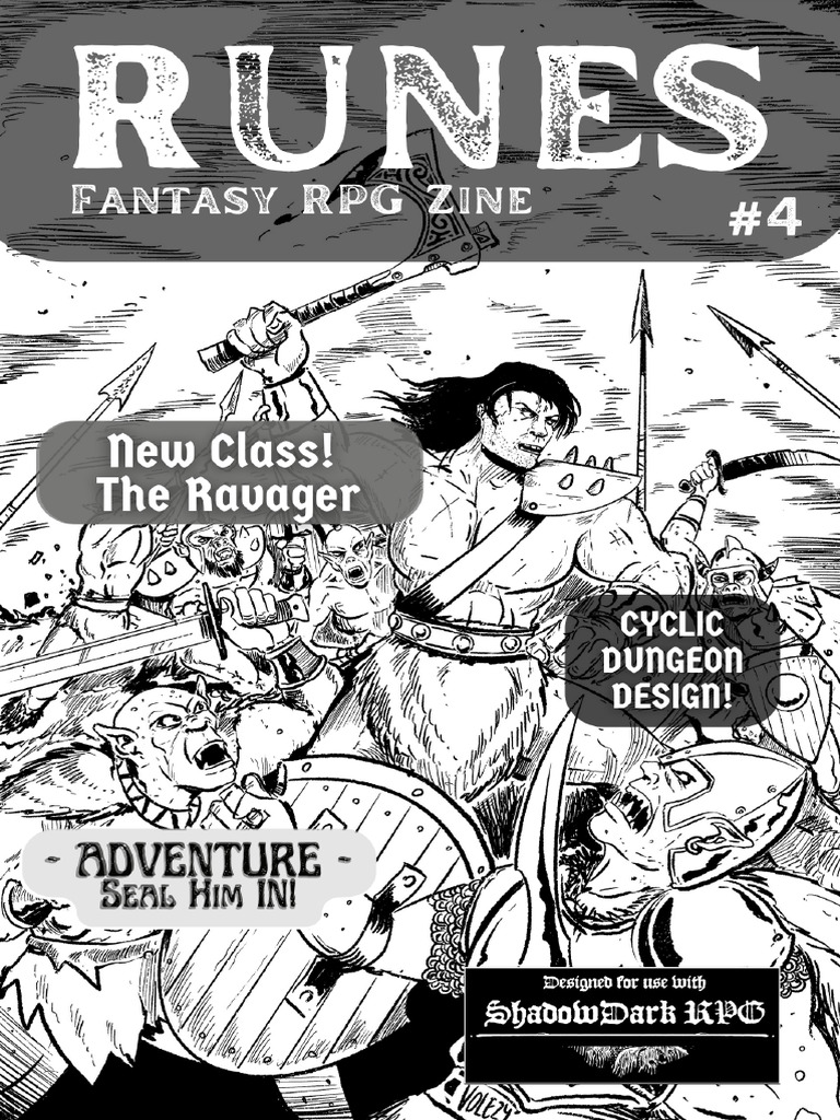 ShadowDark RPG - Runes Fantasy RPG Zine #4 | PDF
