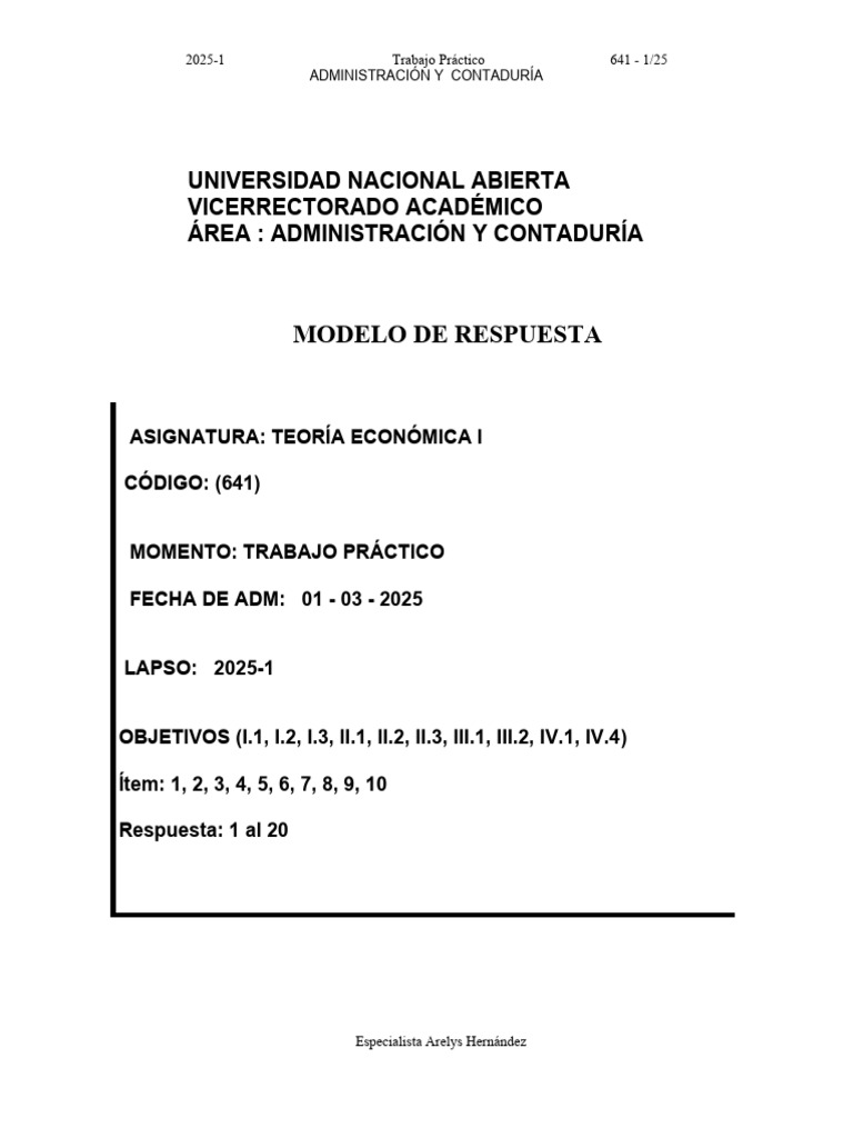 641 MR TP 2025-1 | PDF | Microeconomía | Capitalismo