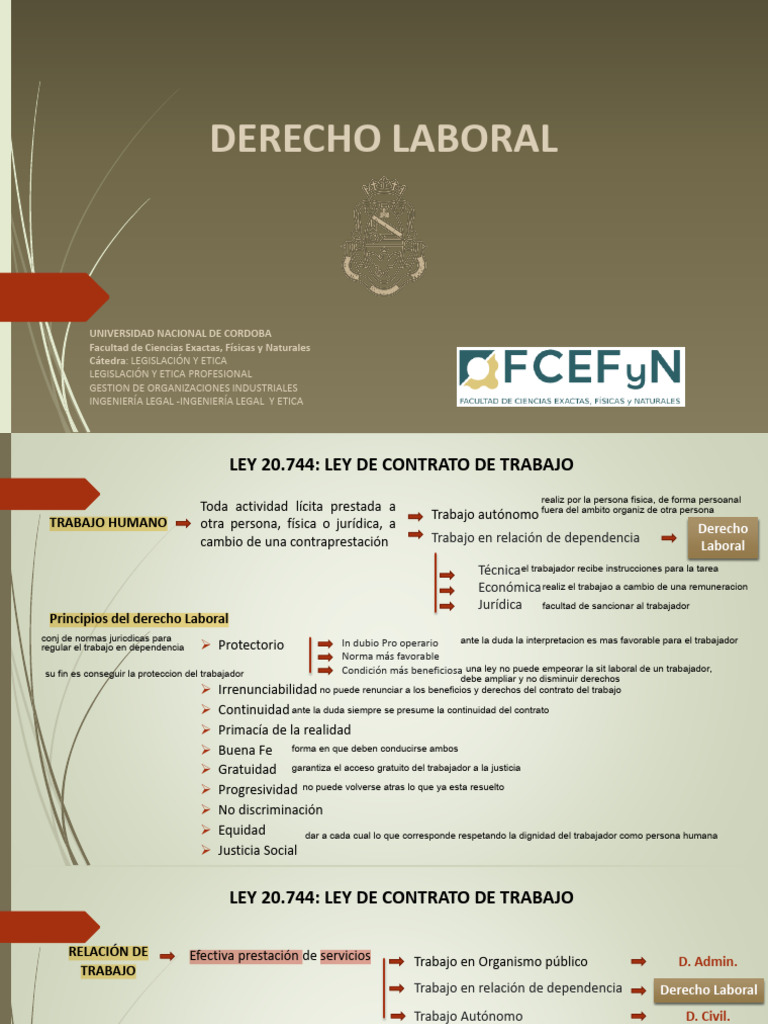 Derecho Laboral Filminas | PDF | Derecho laboral | Salario