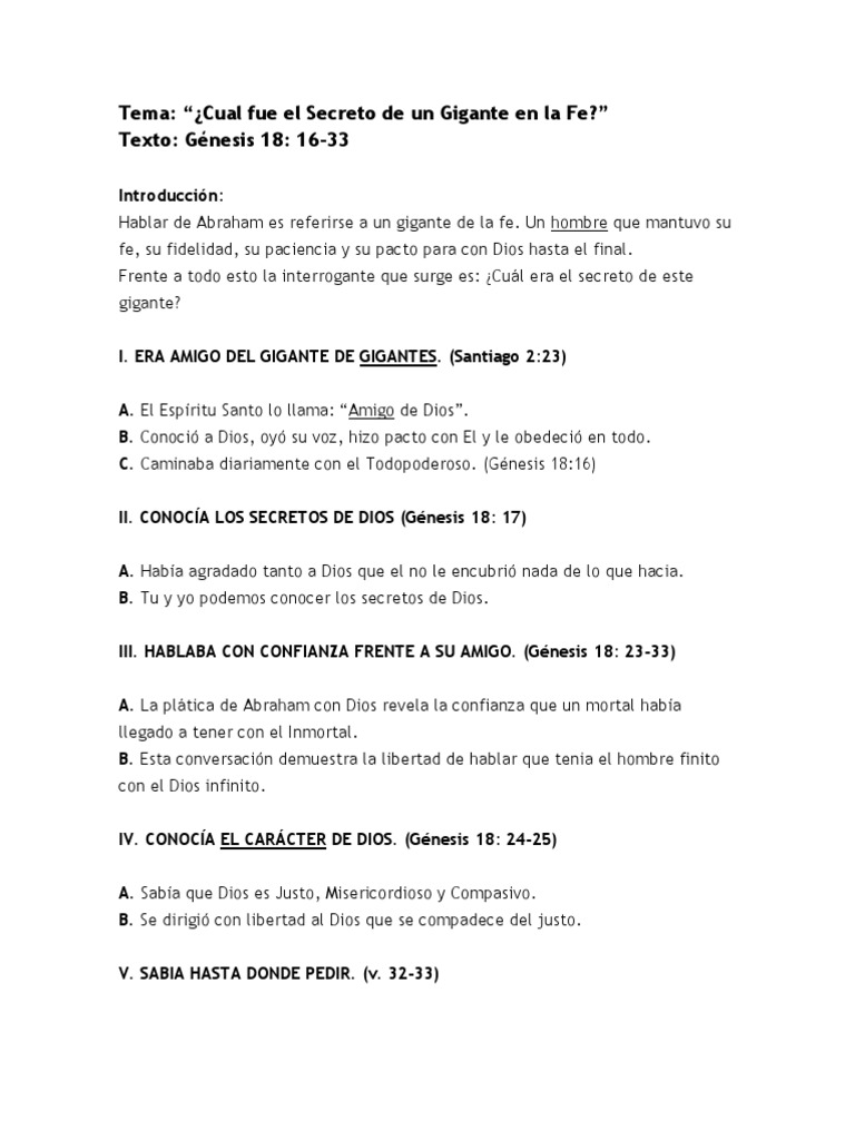 Bosquejos La Fe | PDF | Fe | Jesús