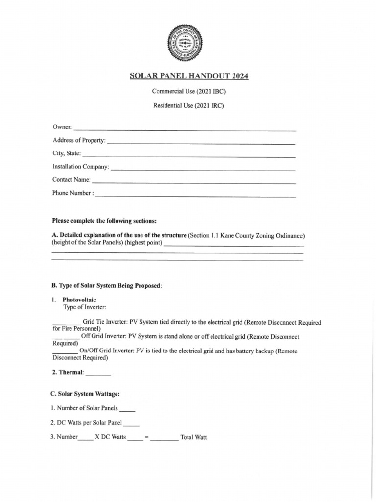 Solar Panel Handout 2024 | PDF