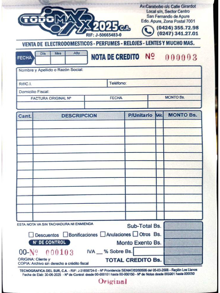 Nota de Credito | PDF