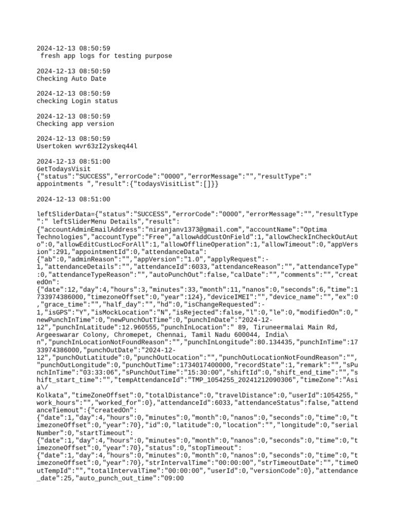 Debug Log 2024-12-13 | PDF | Software | Computer Programming