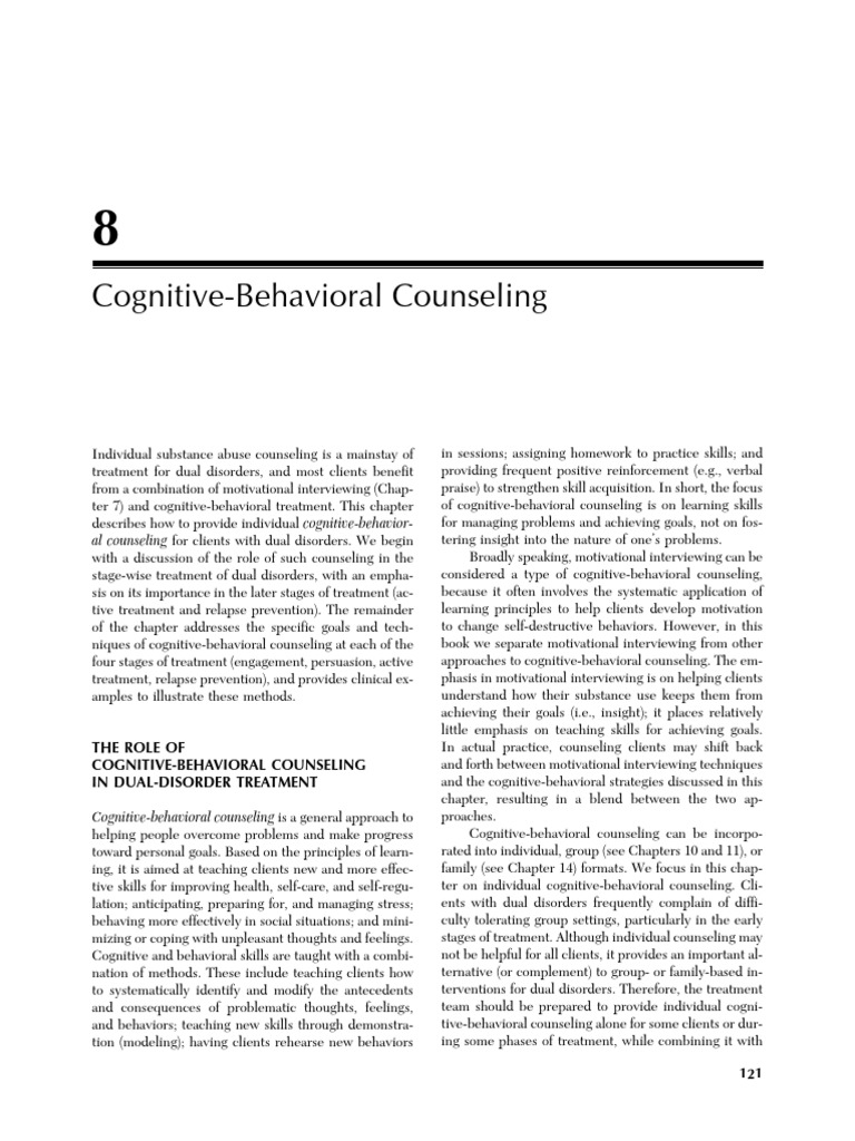 Cognitive-Behavioral Counseling Stages | PDF | Cognitive Behavioral ...