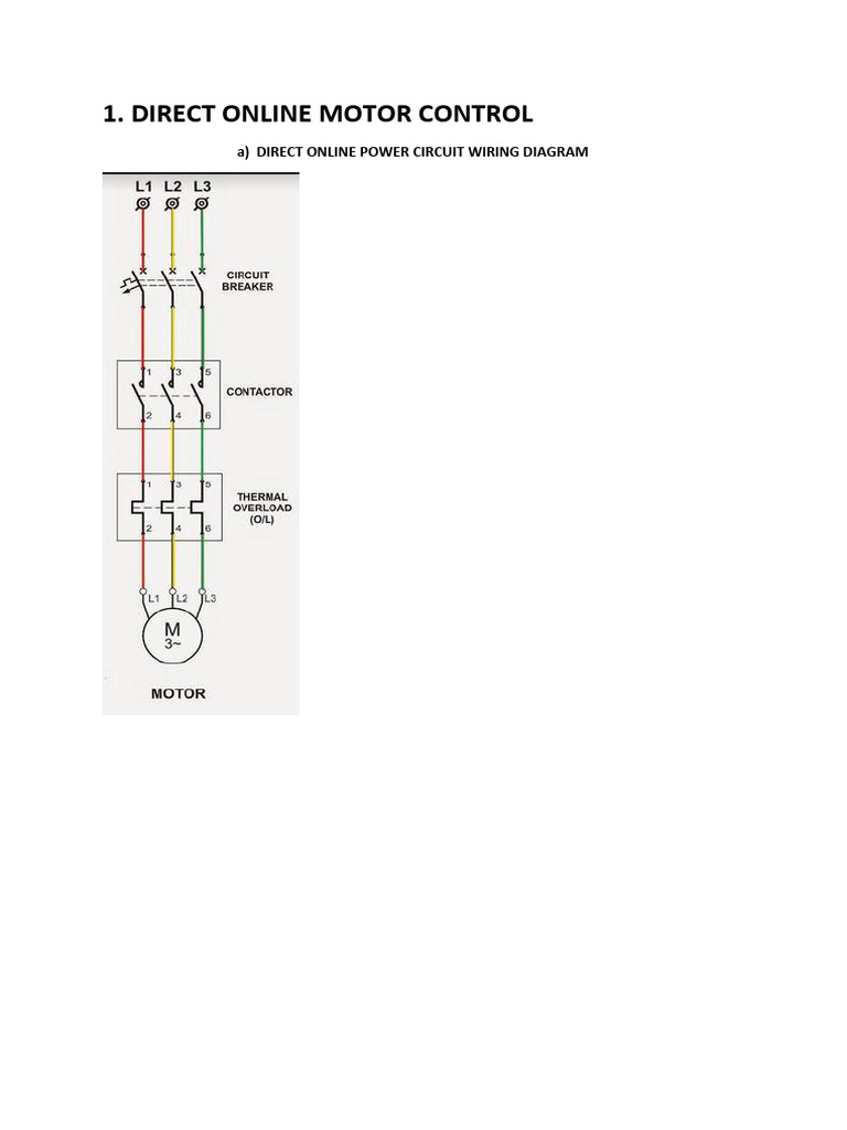 Motor Control Diagrams Moderated Version | PDF