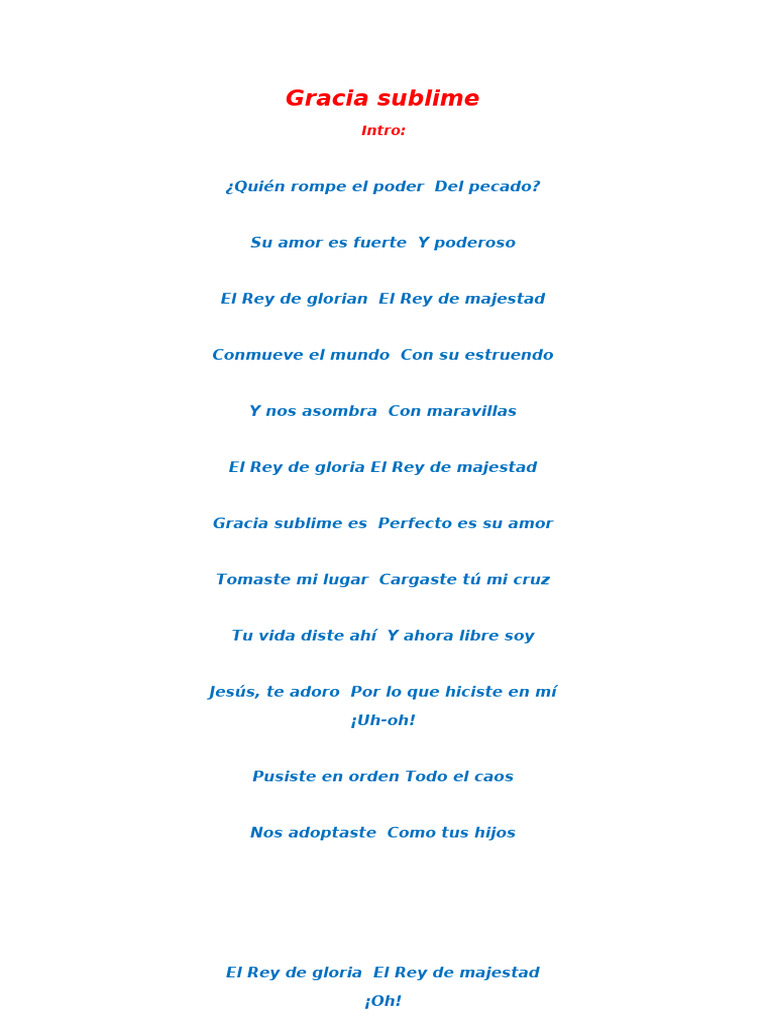 Gracia Sublime | PDF