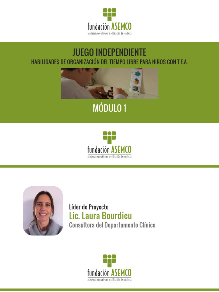 Asemco Juego Mod1 Filminas | PDF | Autismo | Ciencia cognitiva